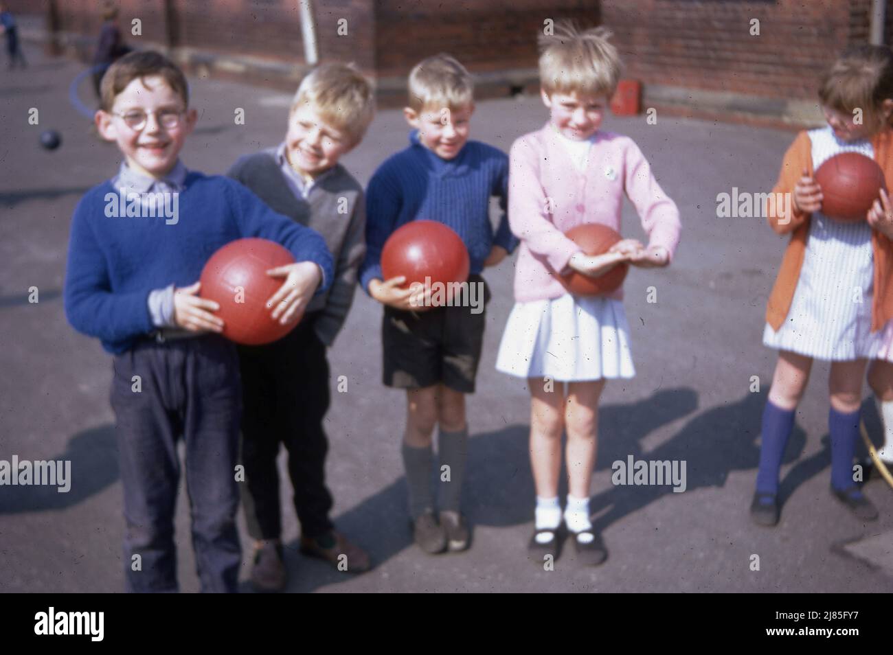 UK School Life in the 1960's Children enjoying activities in the ...