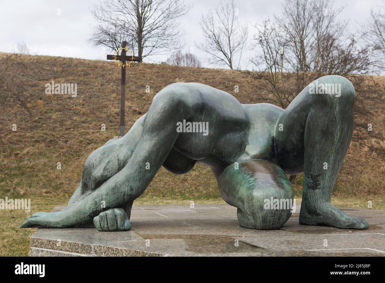 Statue 'Defiance' also known as 'Unconquered Homeland' by Czech ...