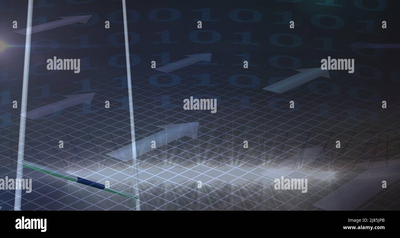Image of arrows over rugby balls falling with new zealand text at ...