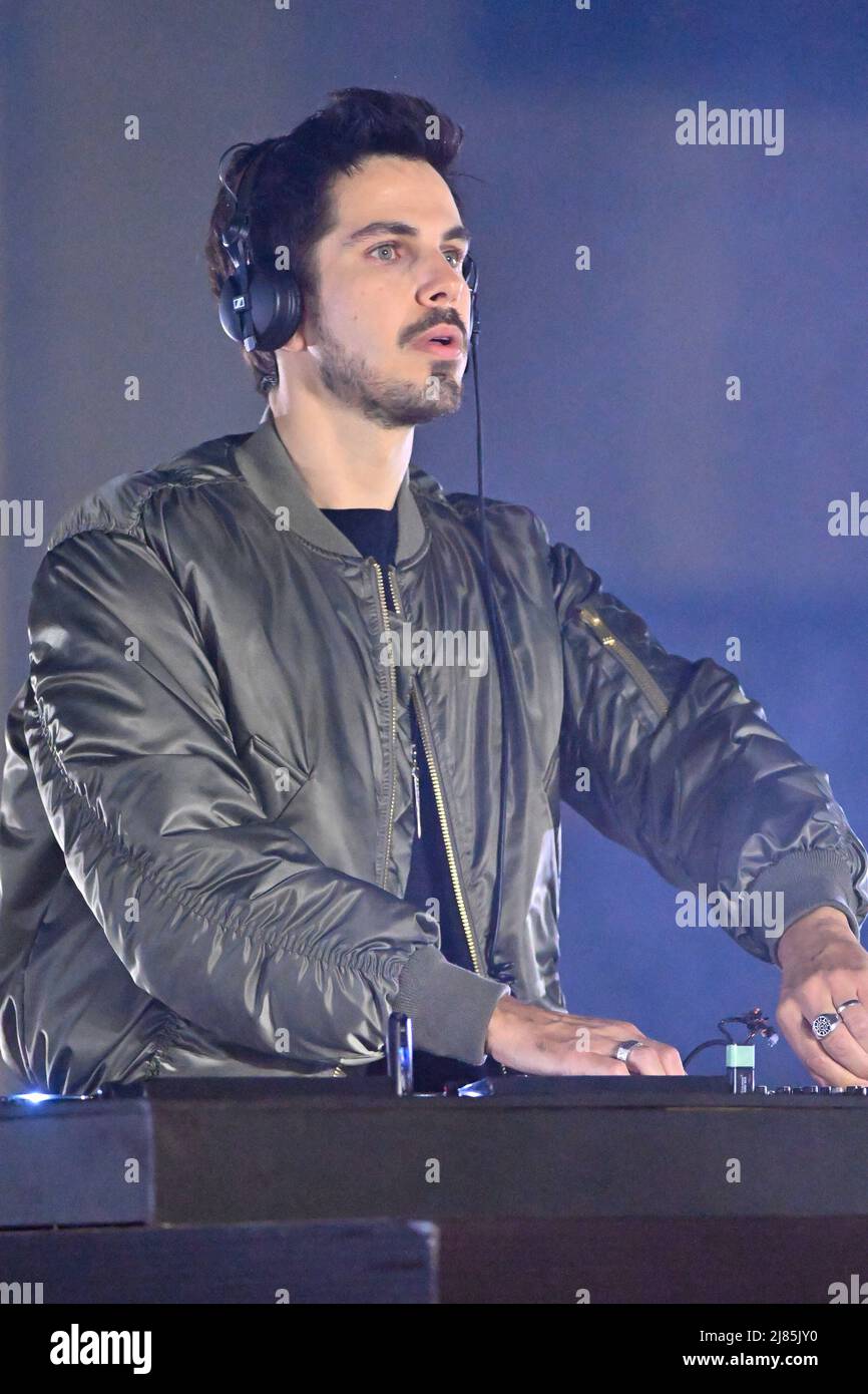 French DJ Michael Canitrot during his 'Monumental Tour Europe' concert ...