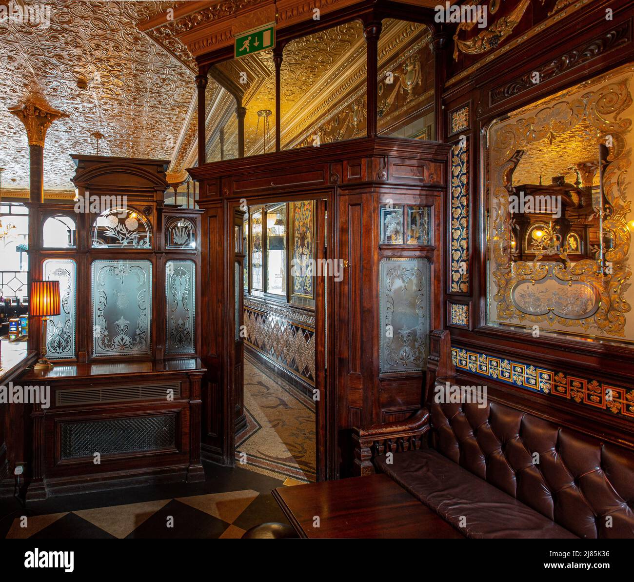 Traditional pub The Princess Luise in London , United Kingdom Stock ...