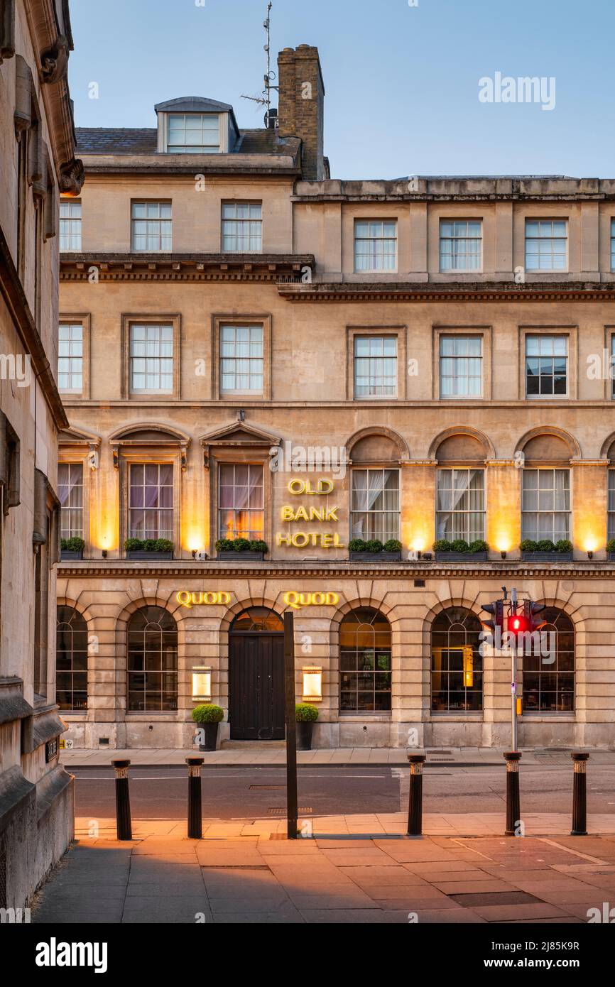 Quod Restaurant and Bar along the hight street in the earlymorning ...