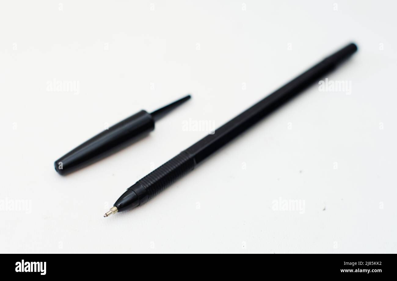 Pen - One pen on a white background. Pen for writing ready to use Stock ...