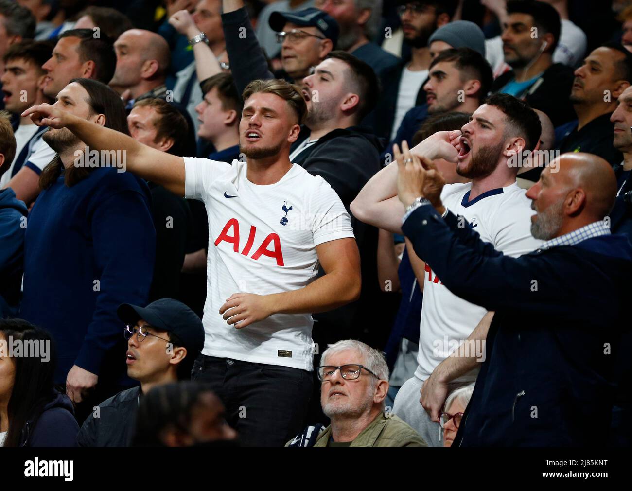LONDON, England - MAY 12: Tottenham Hotspur Fans during Premier League ...