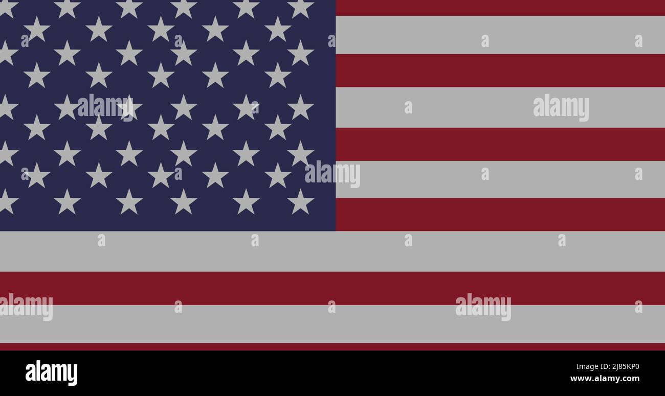 Image of american flag and star with statistics processing Stock Photo ...