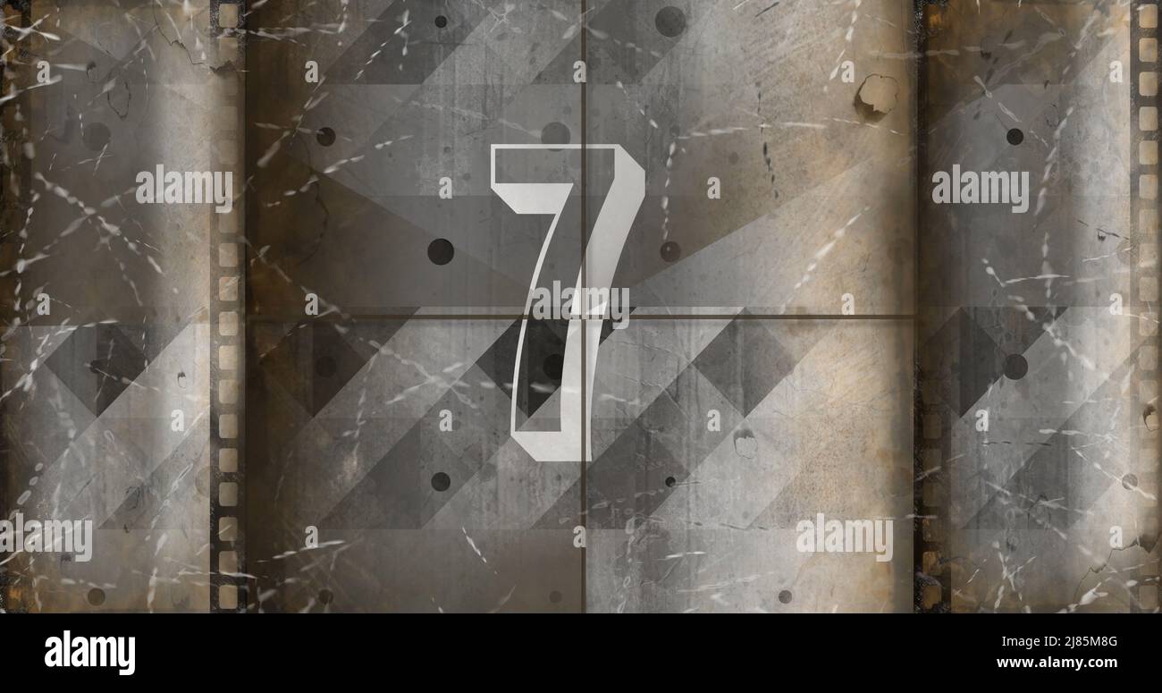 Former film countdown image 4k Stock Photo - Alamy