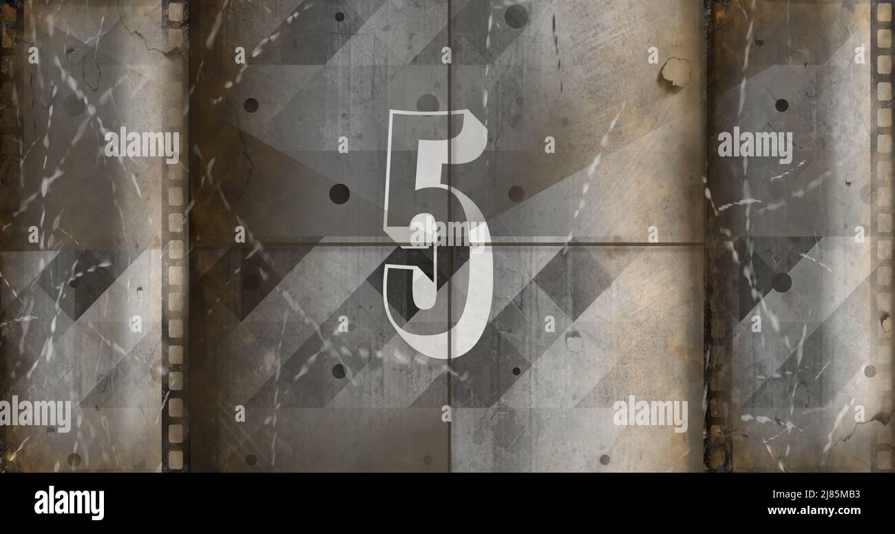 Former film countdown image 4k Stock Photo - Alamy
