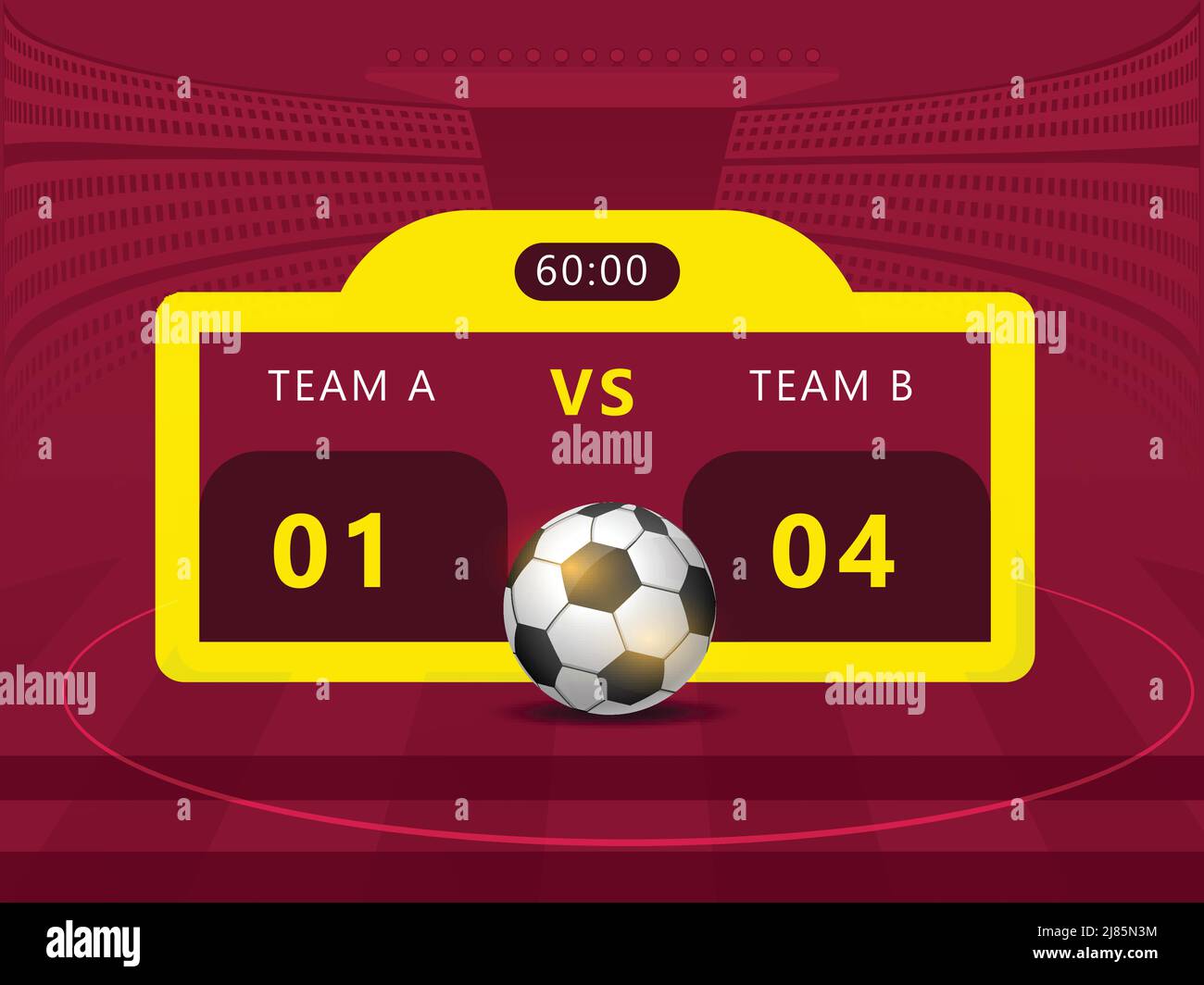 Soccer stadium scoreboard Stock Vector Images - Alamy