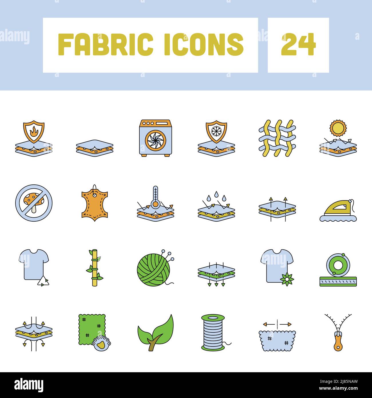 Fabric icons hi-res stock photography and images - Alamy