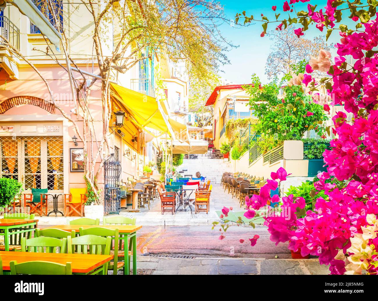 Street of Athens, Greece Stock Photo - Alamy