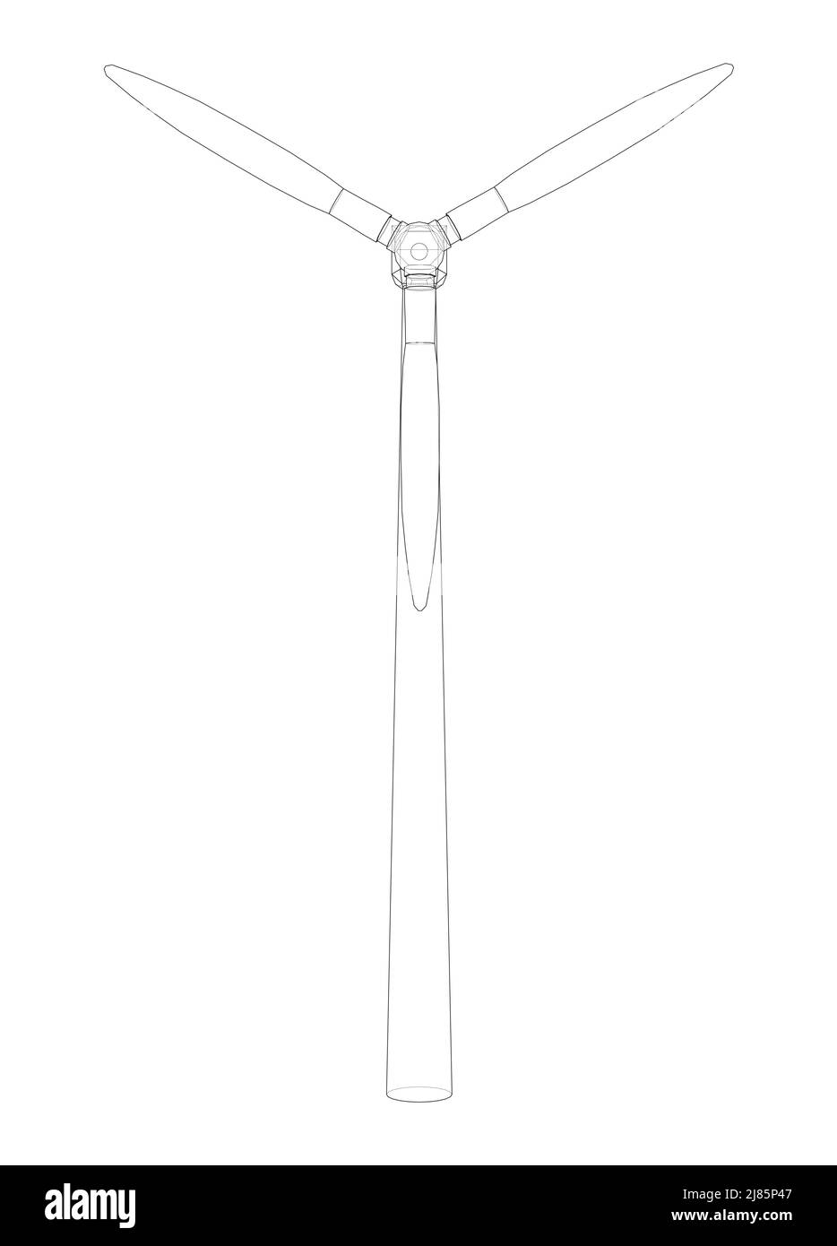 Wind turbine. Vector rendering of 3d Stock Vector Image & Art - Alamy