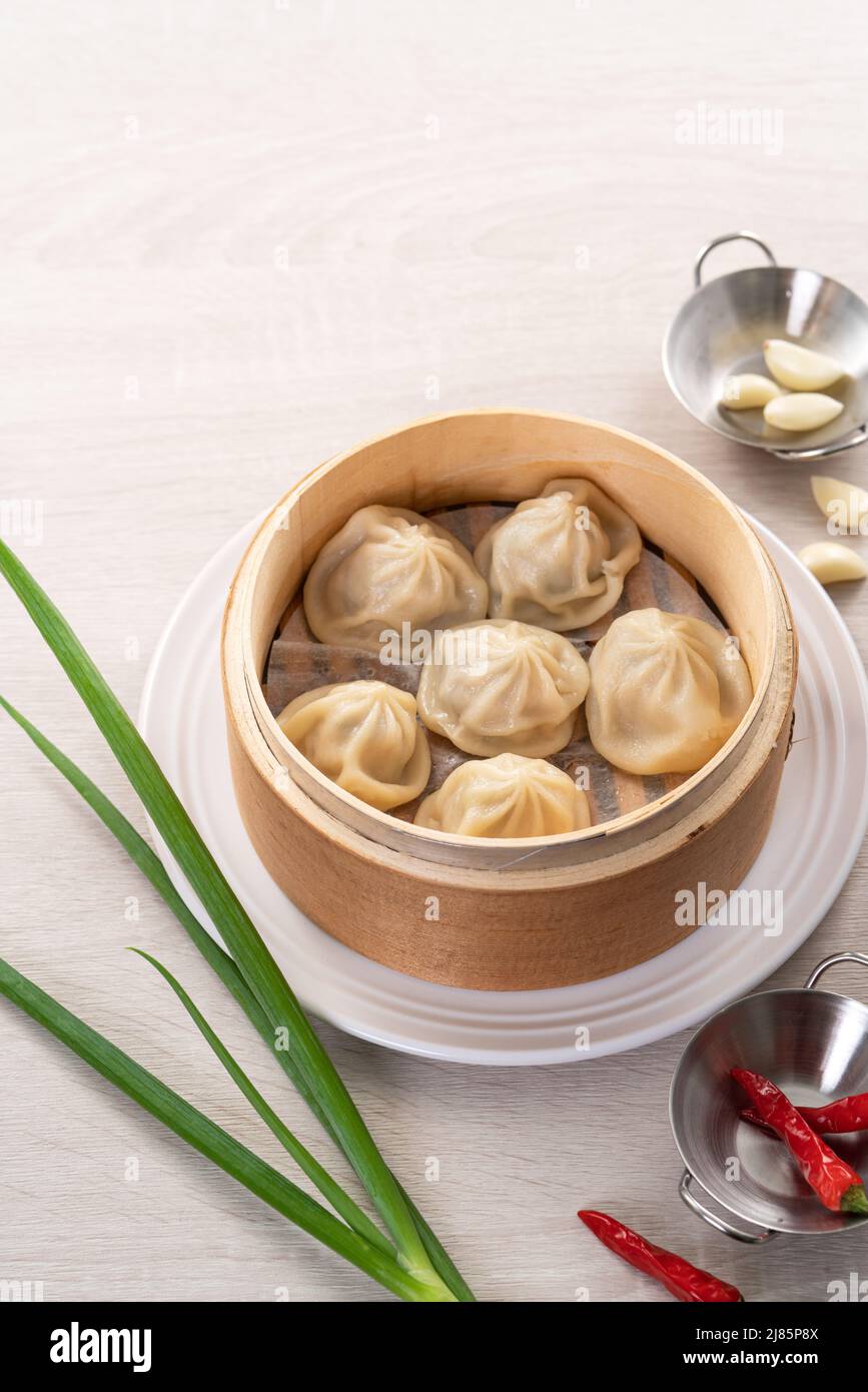 Steamed pork soup dumplings named Xiao long bao in Taiwan, Taiwanese ...