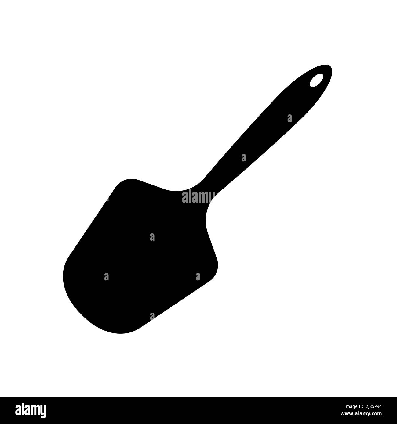 Spatula toy icon. Black shovel icon. Childrens sand toy. Vector ... Spatula toy icon. Black shovel icon. Childrens sand toy. Vector ...