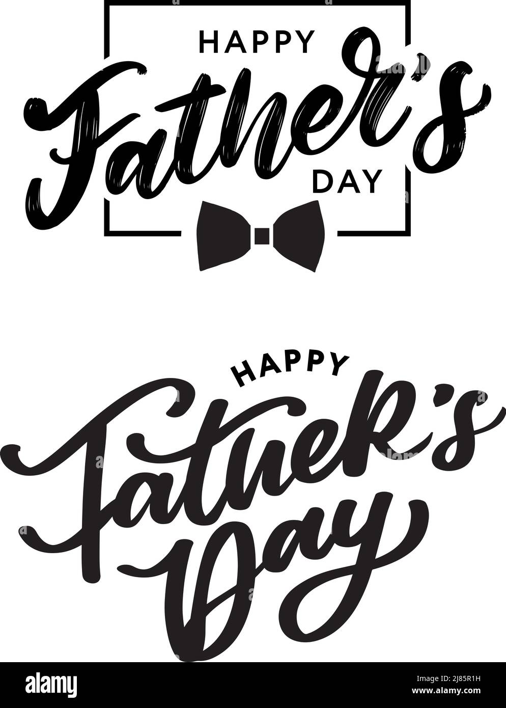 Happy Father s Day Calligraphy greeting card. Vector illustration Stock ...