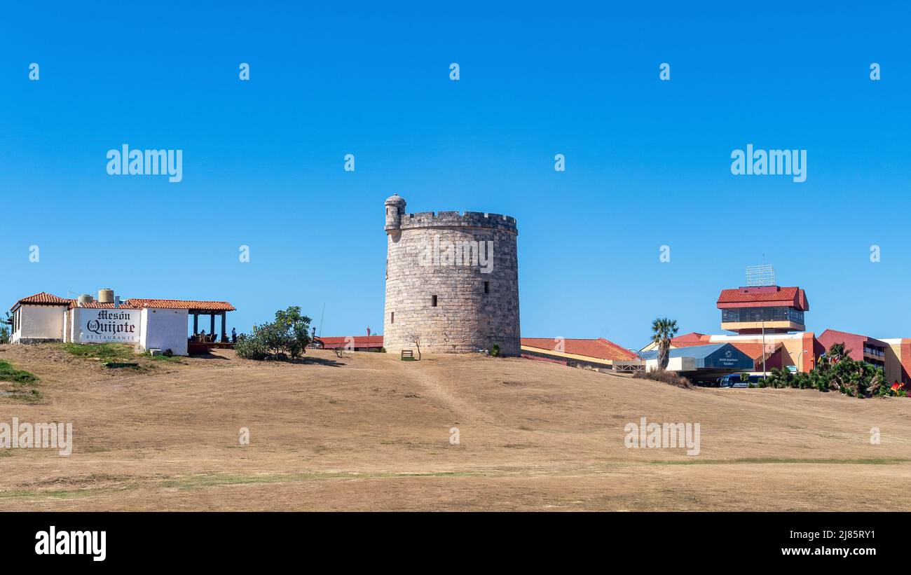Colonial Spanish fort with stone walls and circular shape, Varadero ...