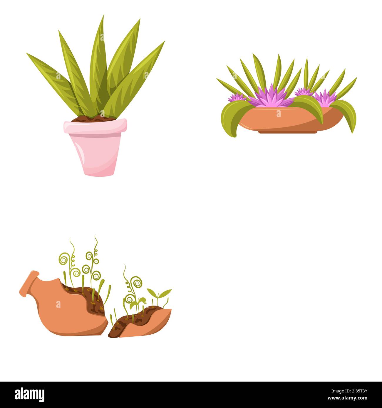 Broken Flower Pot Clip Art