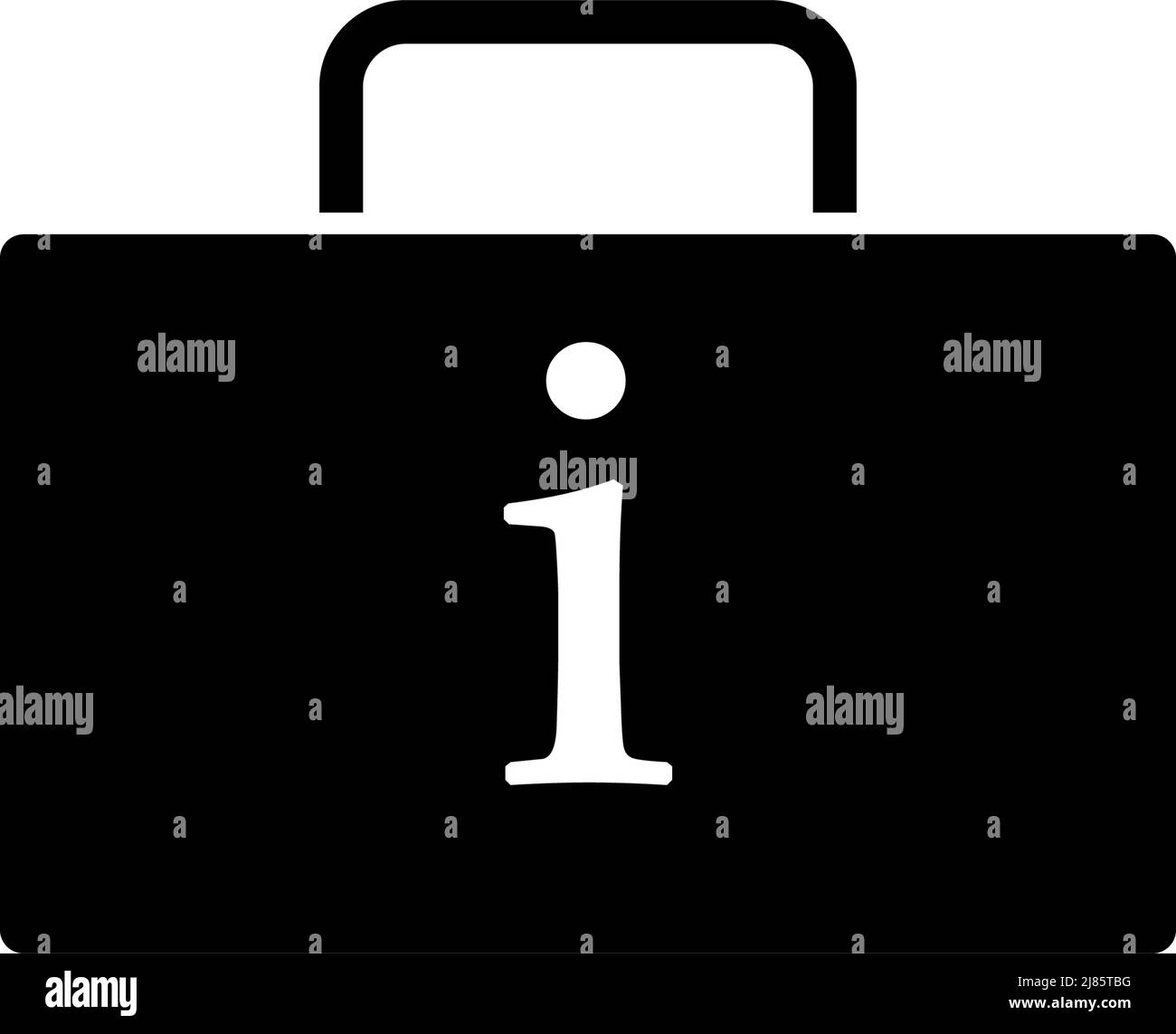 Rectangle button icon Luggage information. Button banner Rectangle ...