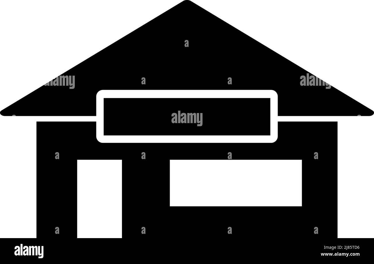 Rectangle button icon House silhouette. Button banner Rectangle badge interface for application ...