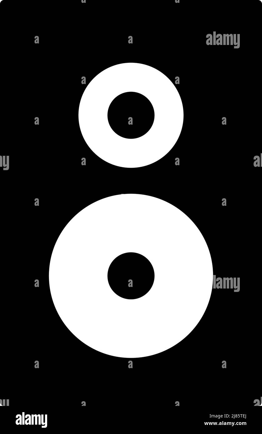 Rectangle button icon Speaker. Button banner Rectangle badge interface ...