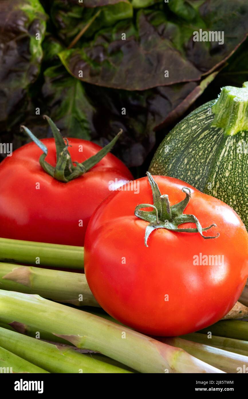 close up of raw fresh vegetables Stock Photo - Alamy