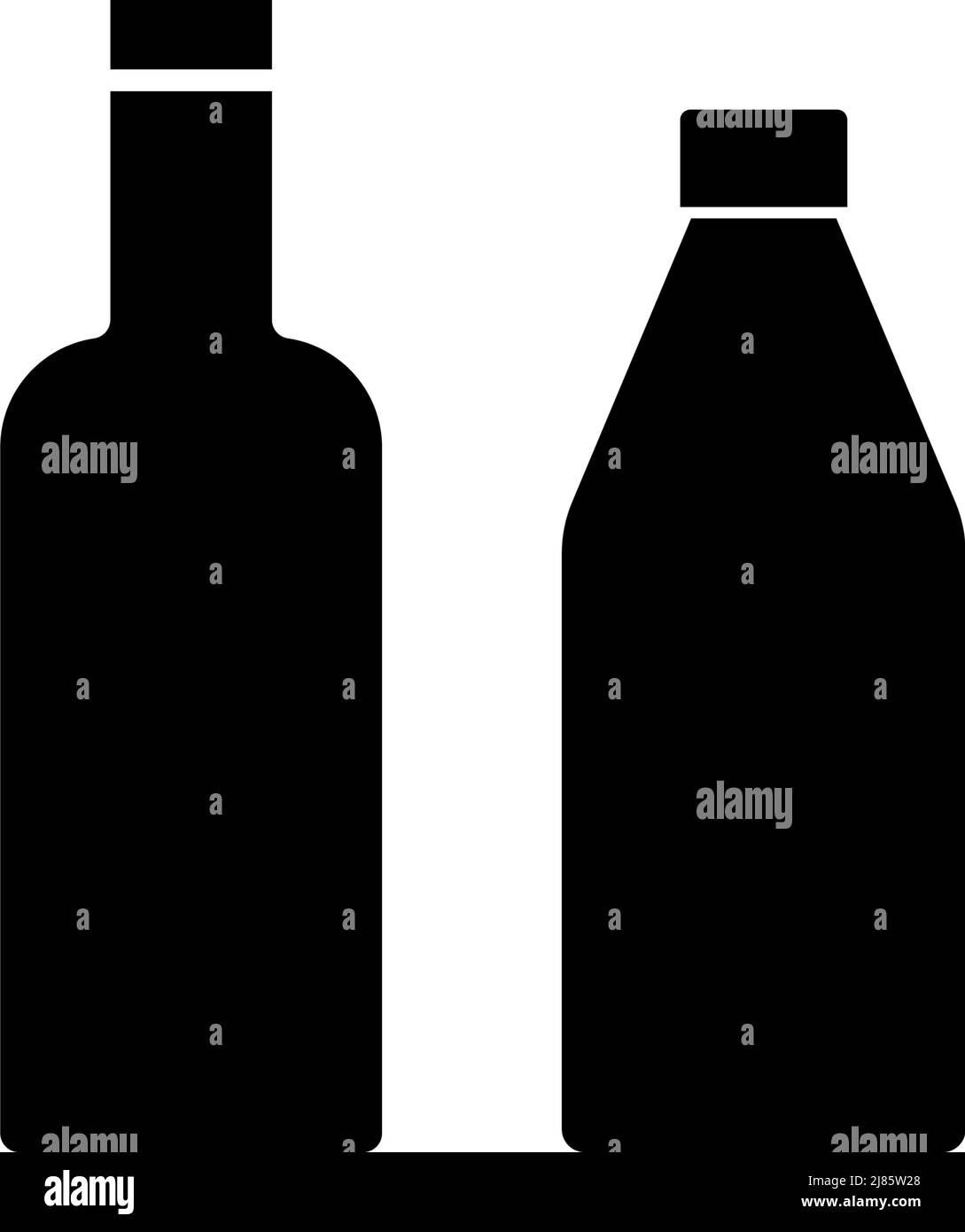 Rectangle button icon Bottles. Button banner Rectangle badge interface ...