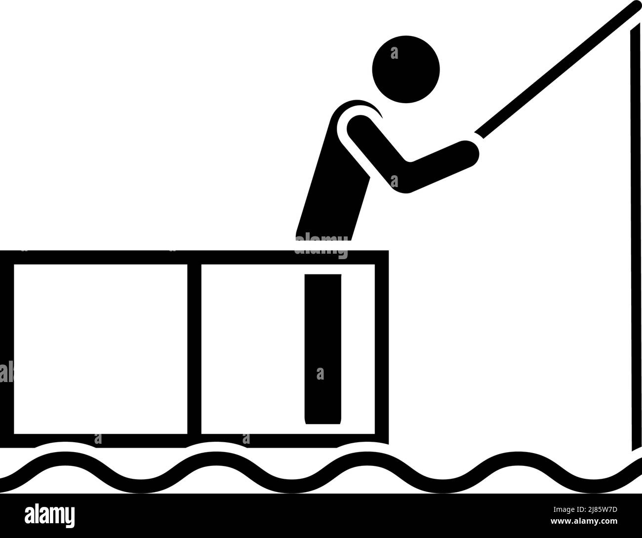 Rectangle button icon Fishing. Button banner Rectangle badge interface ...