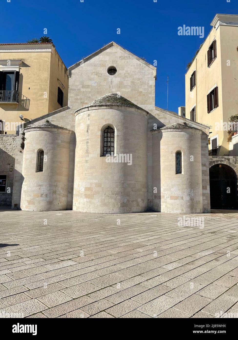 Bari, Italy. The medieval "Chiesa della Vallisa" in Piazza del ...