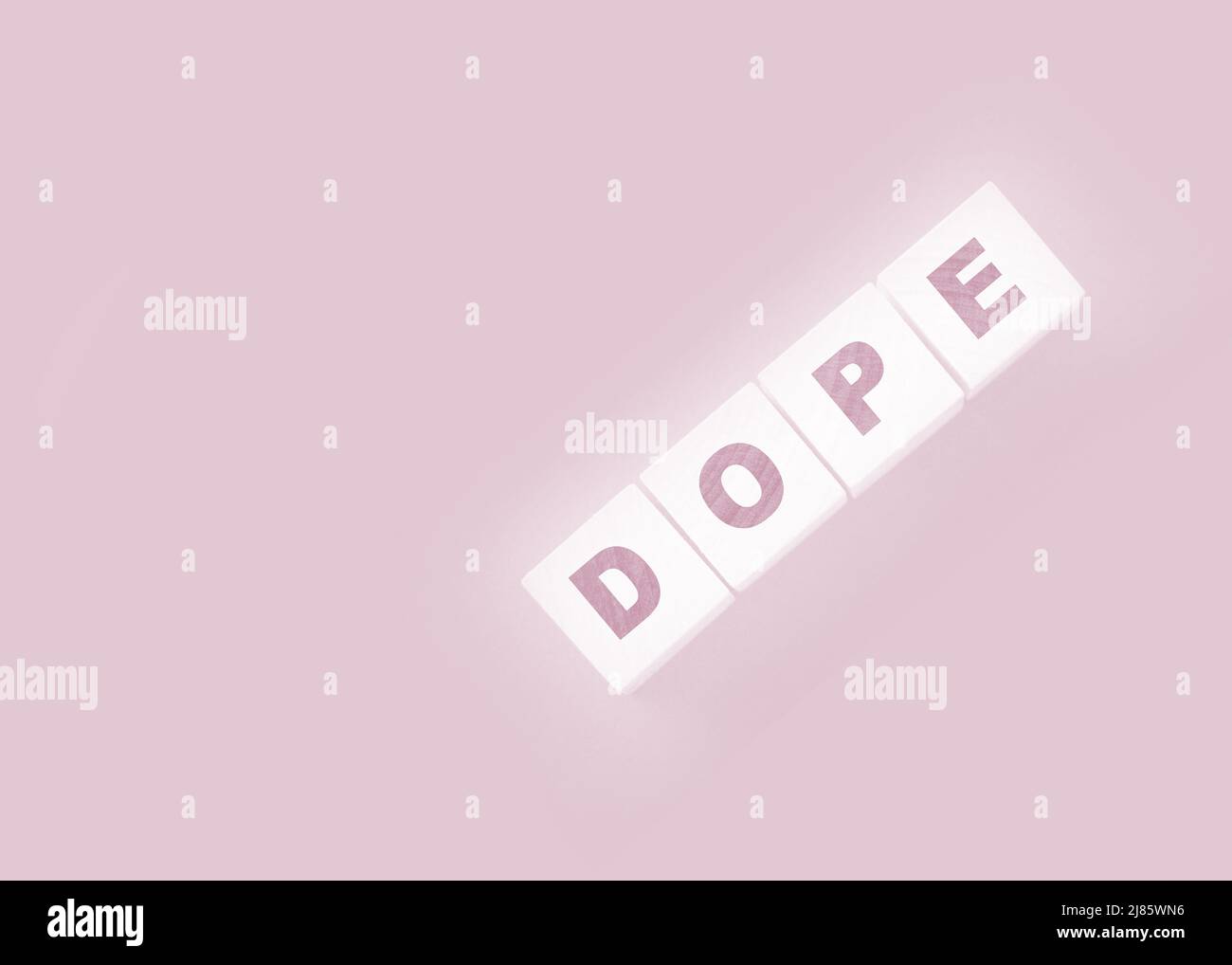Dope word on wooden blocks. Addictions concept. Healthcare concept ...