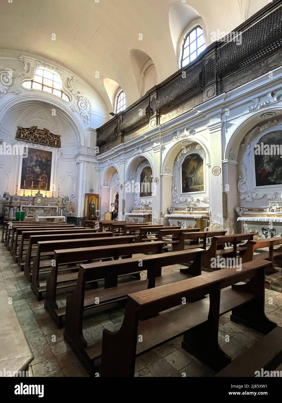 Bari, Italy. Interior of Chiesa di San Giacomo (St. James Church, b ...