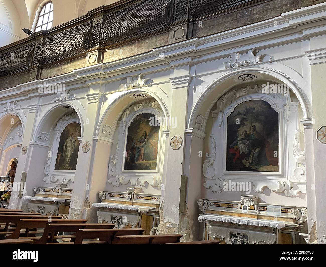 Bari, Italy. Interior of Chiesa di San Giacomo (St. James Church, b ...