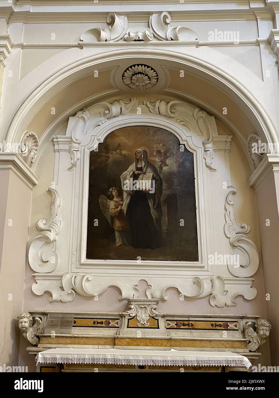 Bari, Italy. Painting inside Chiesa di San Giacomo (Church of St. James ...