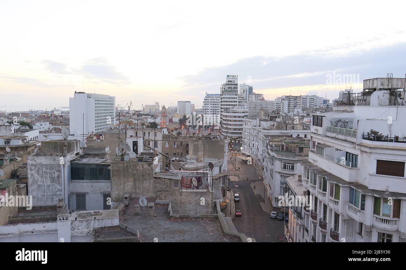 Panoramic view of Casablanca, Morocco, Africa Stock Photo - Alamy