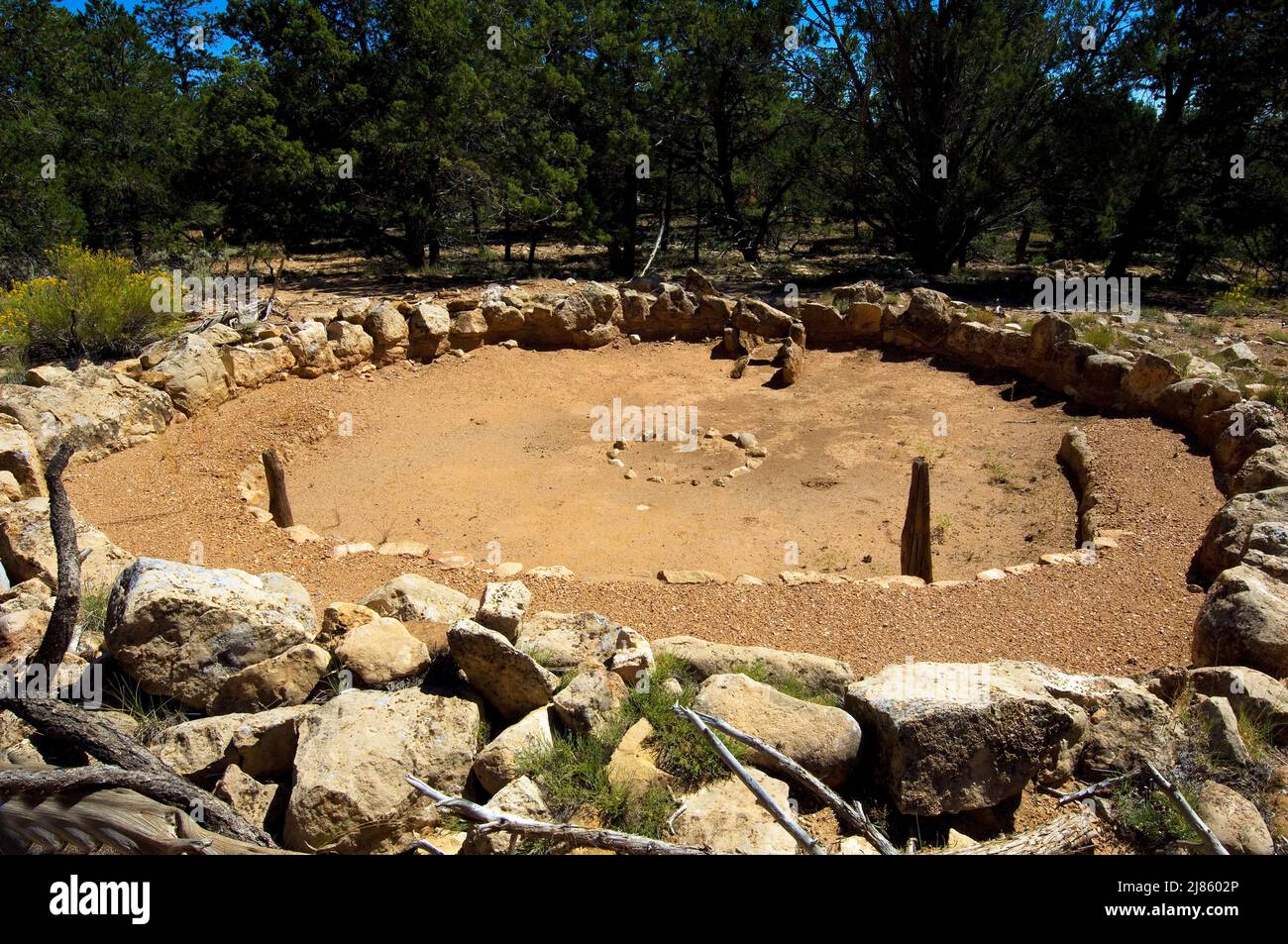 Tusayan Ruins Grand Canyon South Rim Arizone USA ; Kiva Stock Photo - Alamy