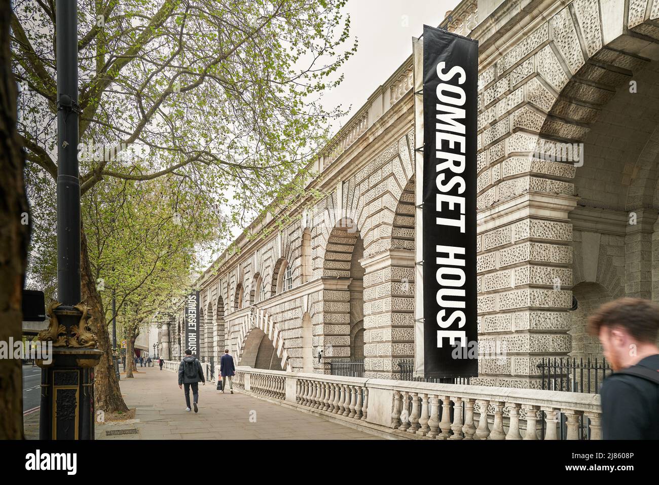 Embankment side of Somerset House, London, England Stock Photo - Alamy