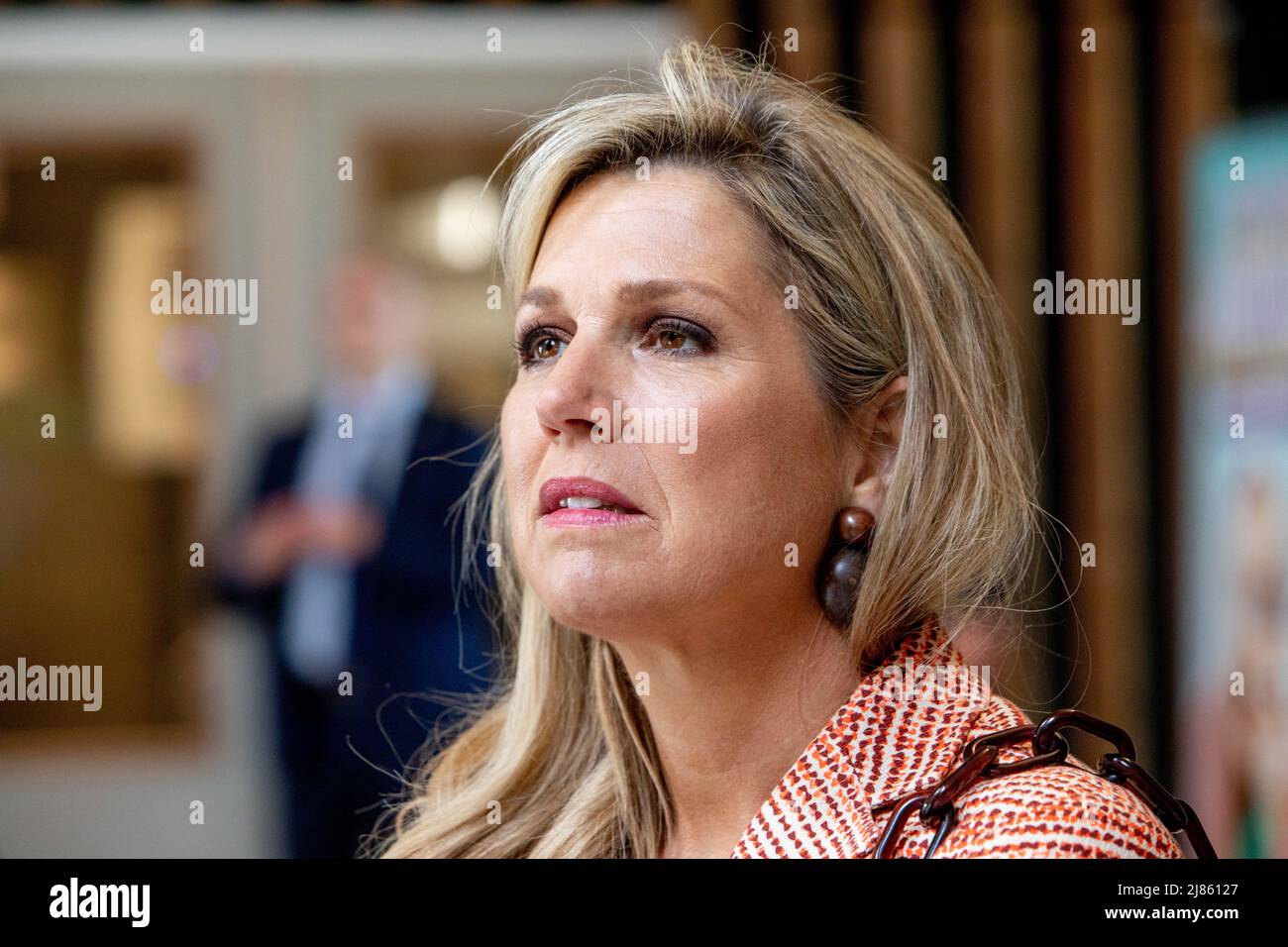 Queen Maxima visiting the water scouts at Zeewolde scouting estate ...