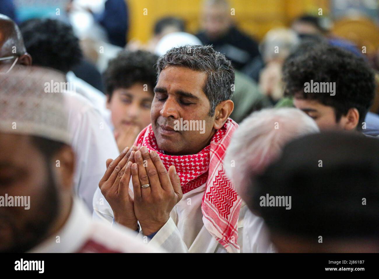 A Muslim offers morning prayers at a mosque Stock Photo - Alamy