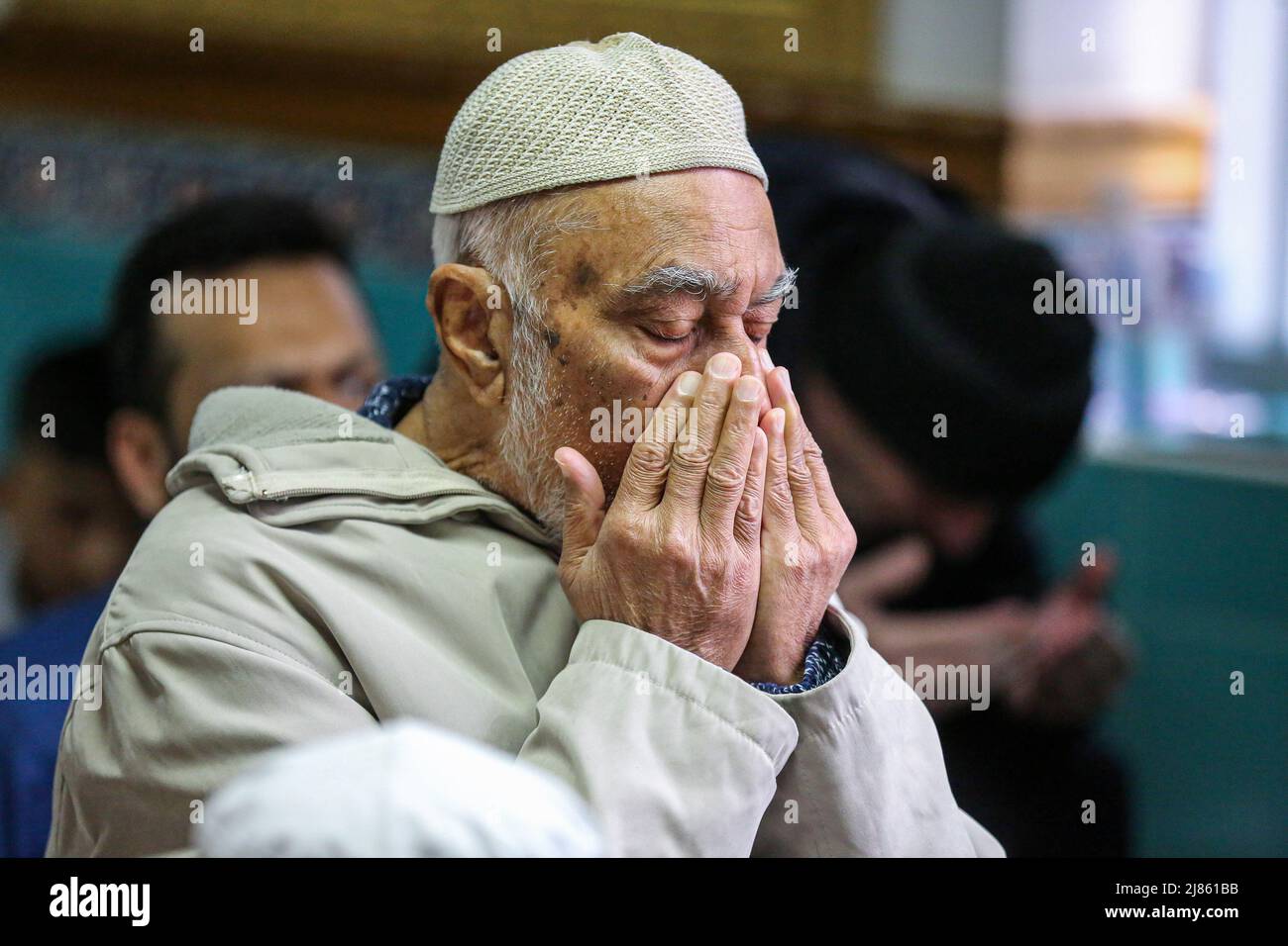 A Muslim offers morning prayers at a mosque Stock Photo - Alamy