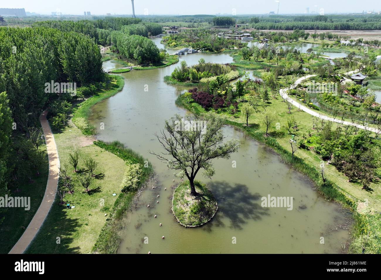 Changzhi. 13th May, 2022. Aerial photo taken on May 13, 2022 shows a ...