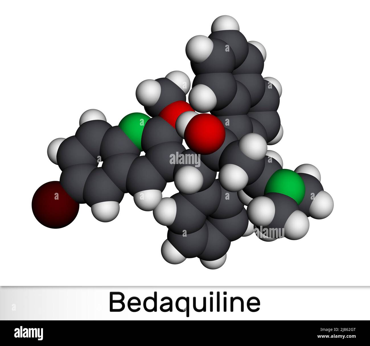 Bedaquiline antituberculosis drug molecule. It is diarylquinoline ...