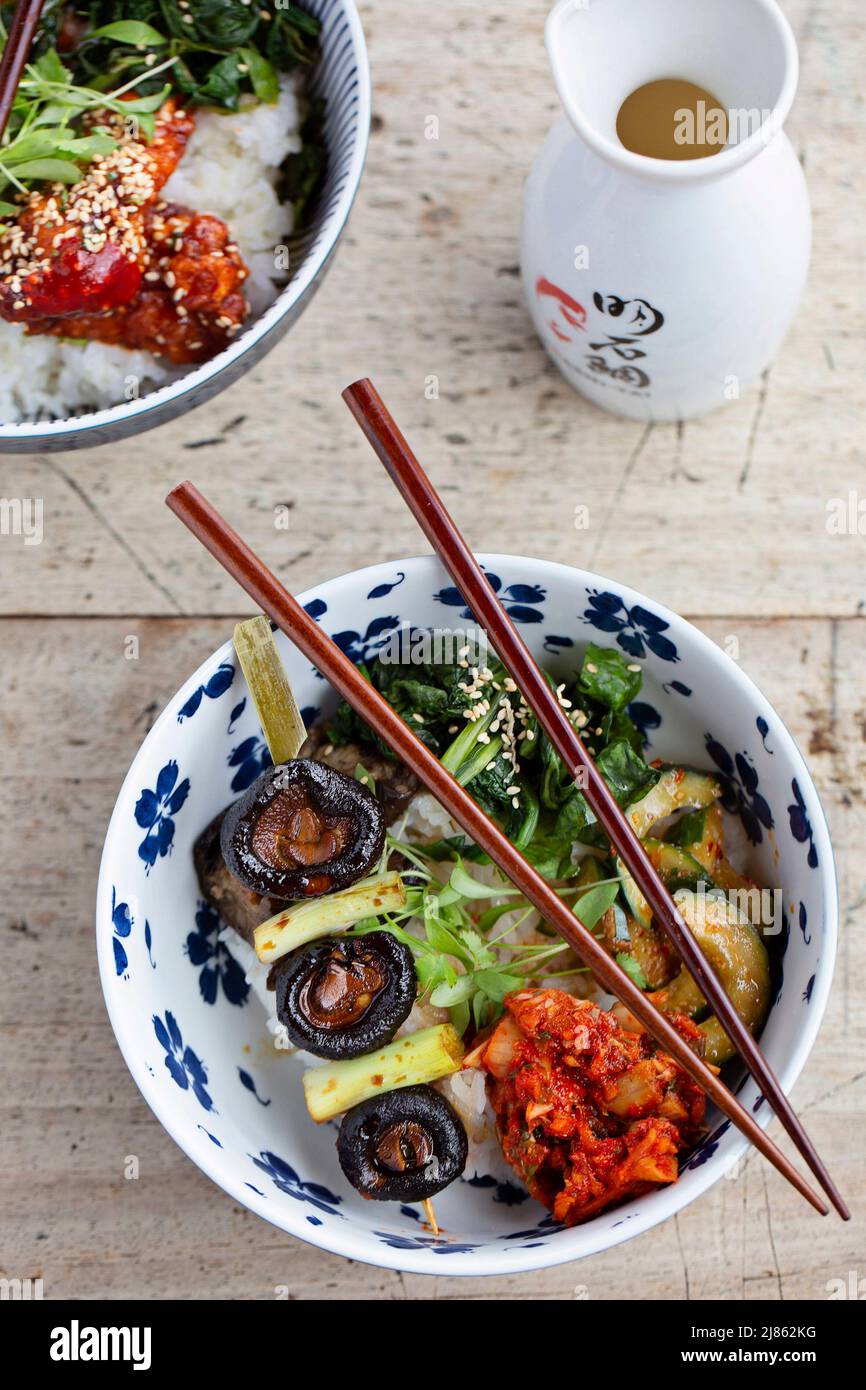 Overhead shot japanese food hi-res stock photography and images - Alamy