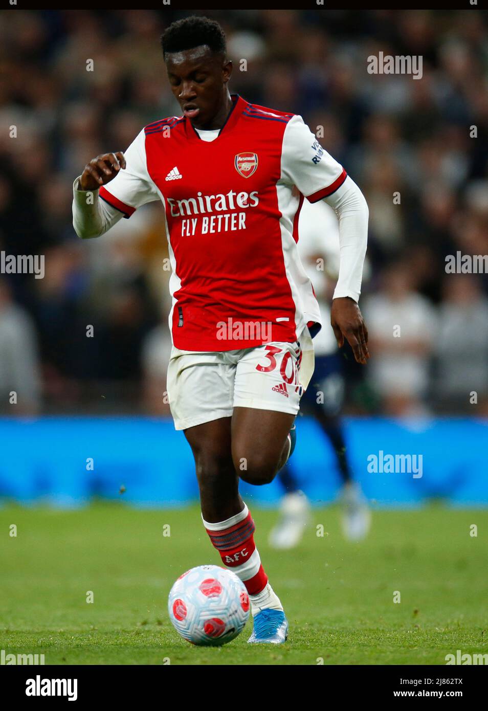LONDON, England - MAY 12: Eddie Nketiah of Arsenal during Premier ...