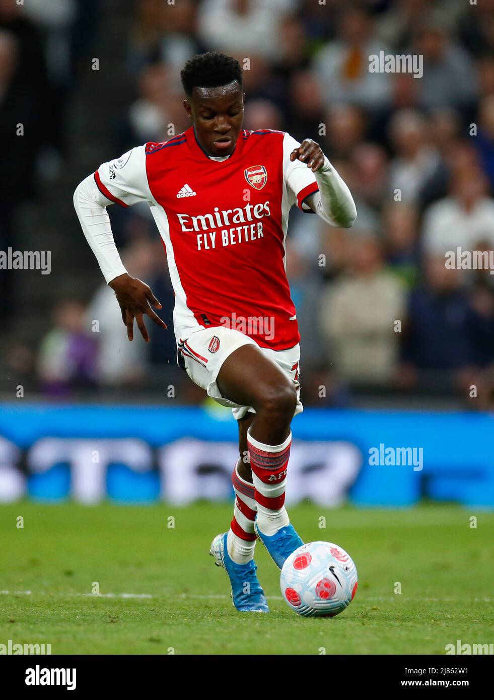 LONDON, England - MAY 12: Eddie Nketiah of Arsenal during Premier ...