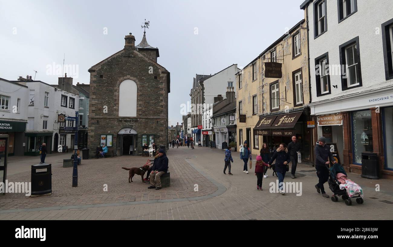 Main Street Keswick Lake District Cumbria Stock Photo - Alamy