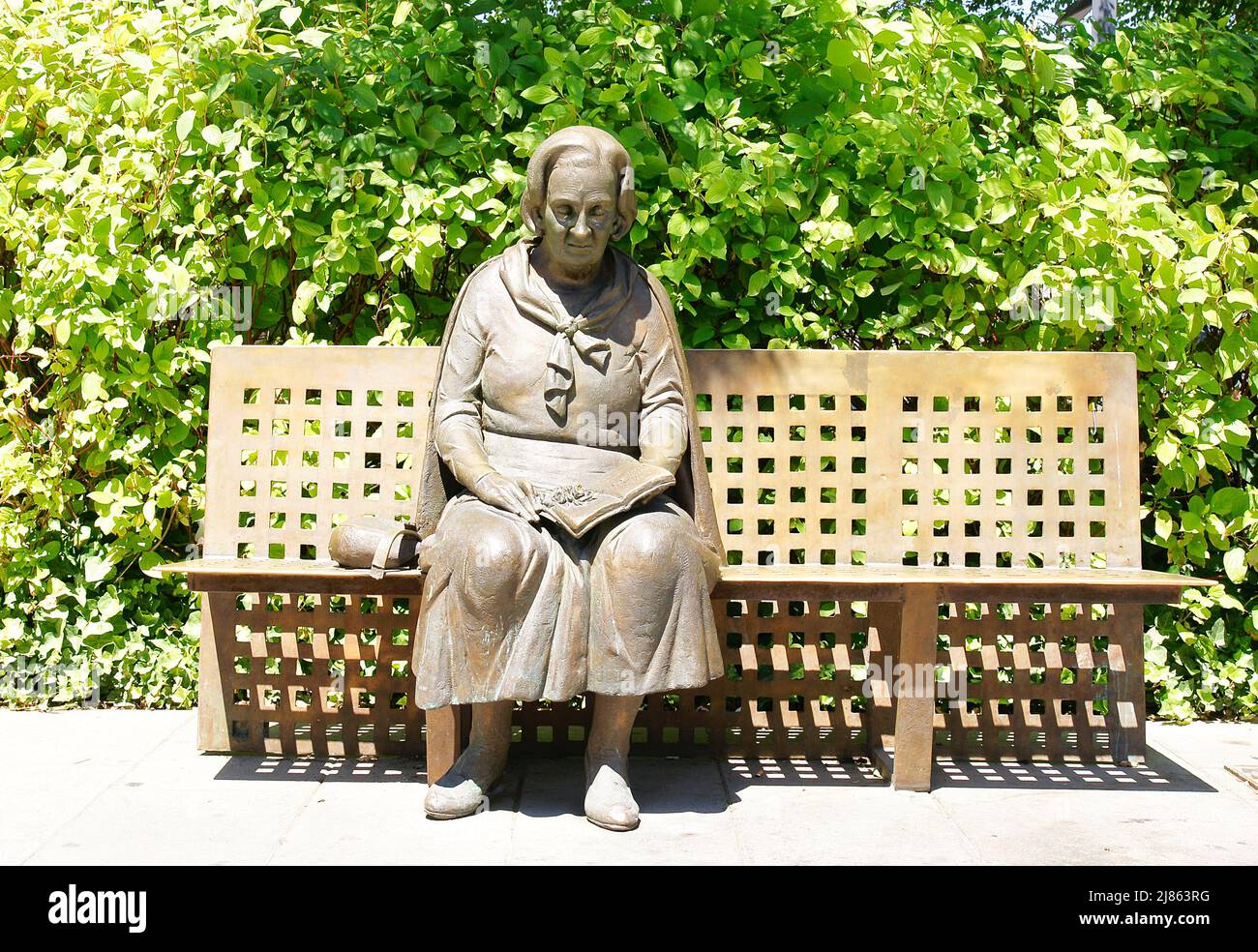 sculpture tribute to Elena Martín Vivaldi, Granada, Spain, Europe Stock ...