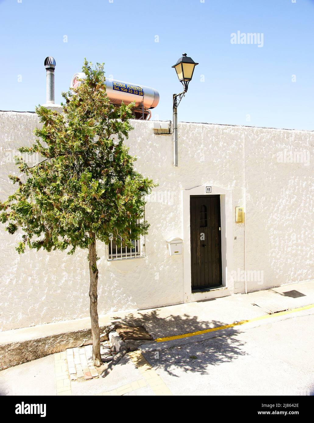 Panoramic and white facades in Enix, Almería, Spain, Europe Stock Photo ...