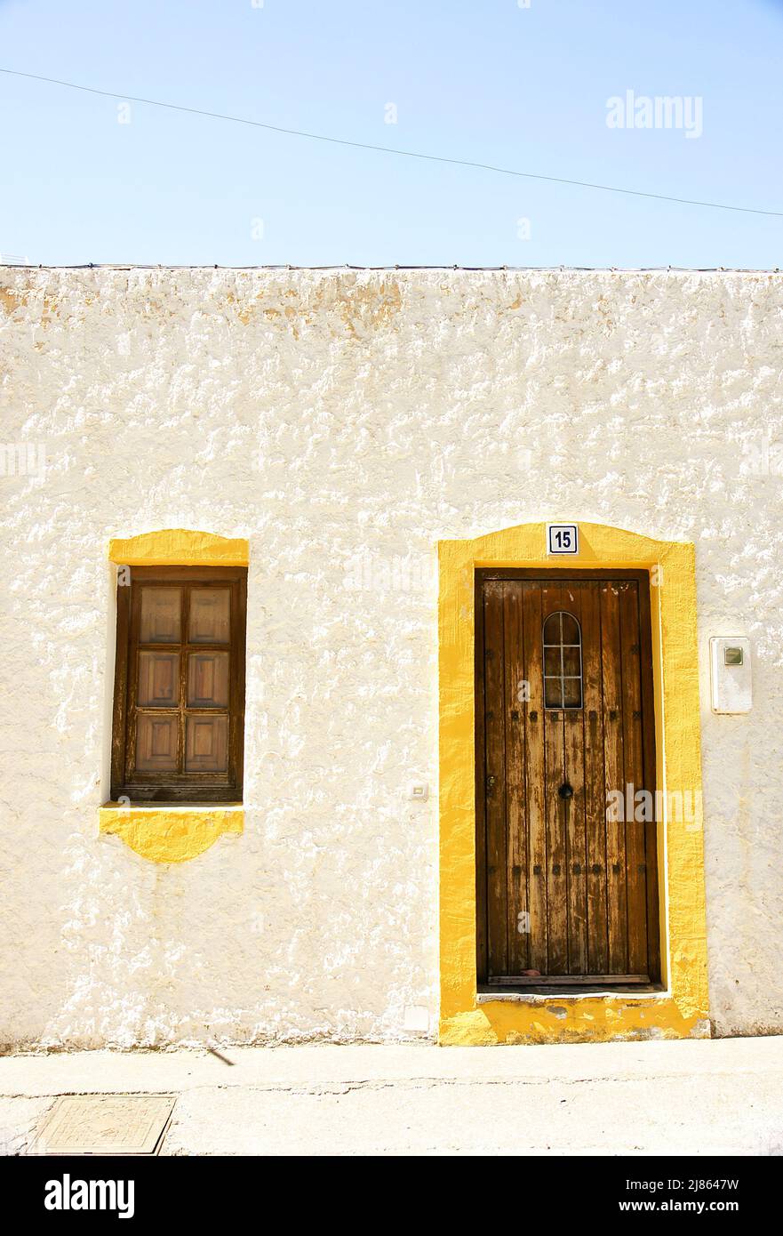Panoramic and white facades in Enix, Almería, Spain, Europe Stock Photo ...