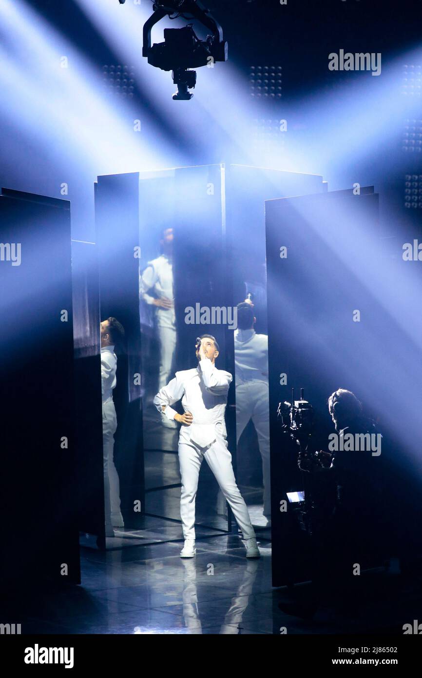 Michael ben David (I.M) Israel during the Eurvision Song Contest 2022 ...