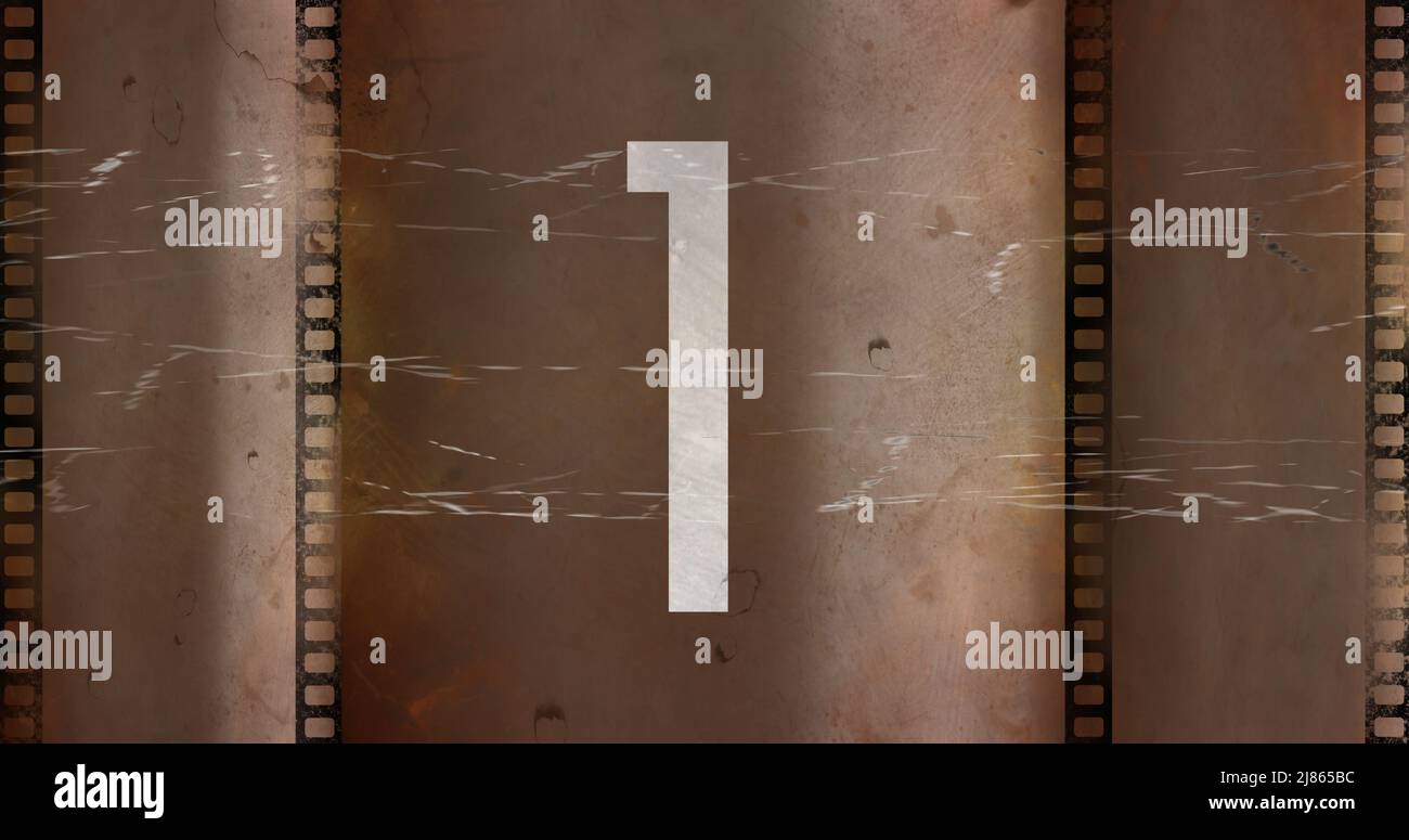 Film countdown sequence hi-res stock photography and images - Alamy