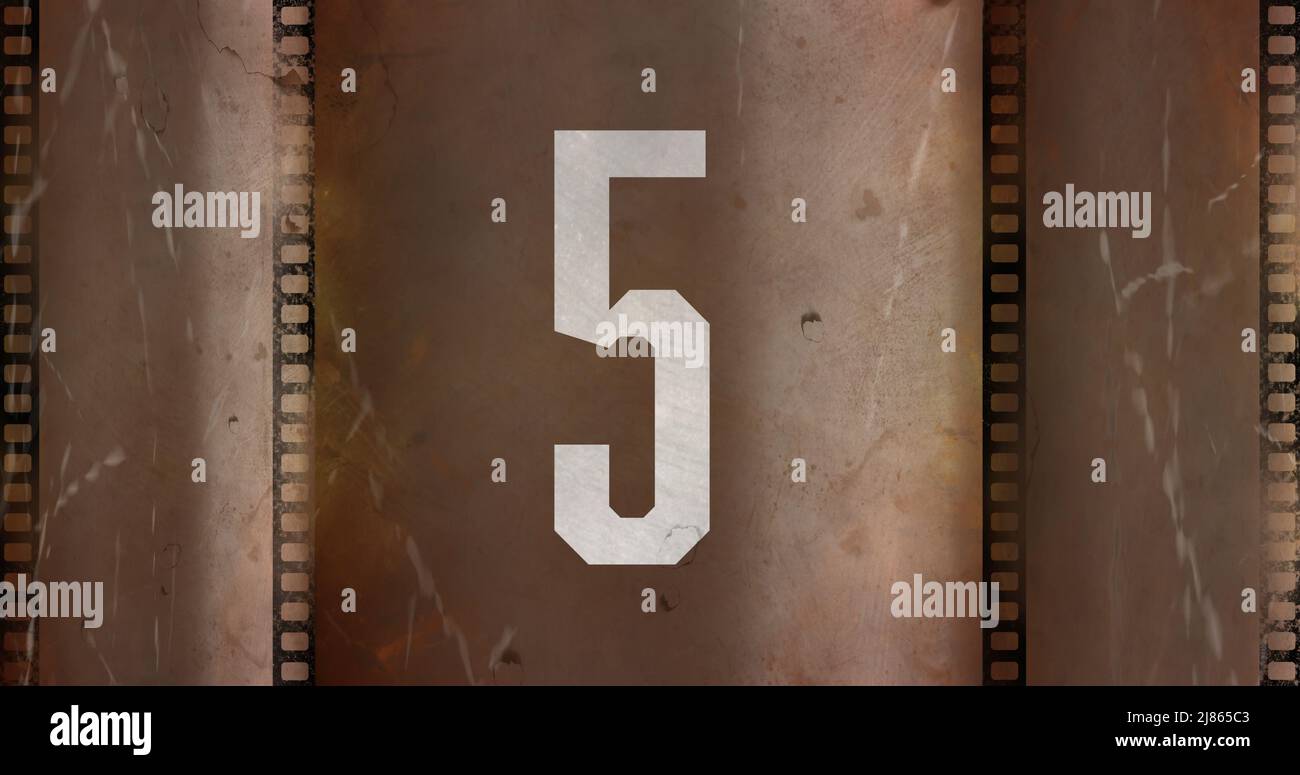 Film countdown sequence hi-res stock photography and images - Alamy