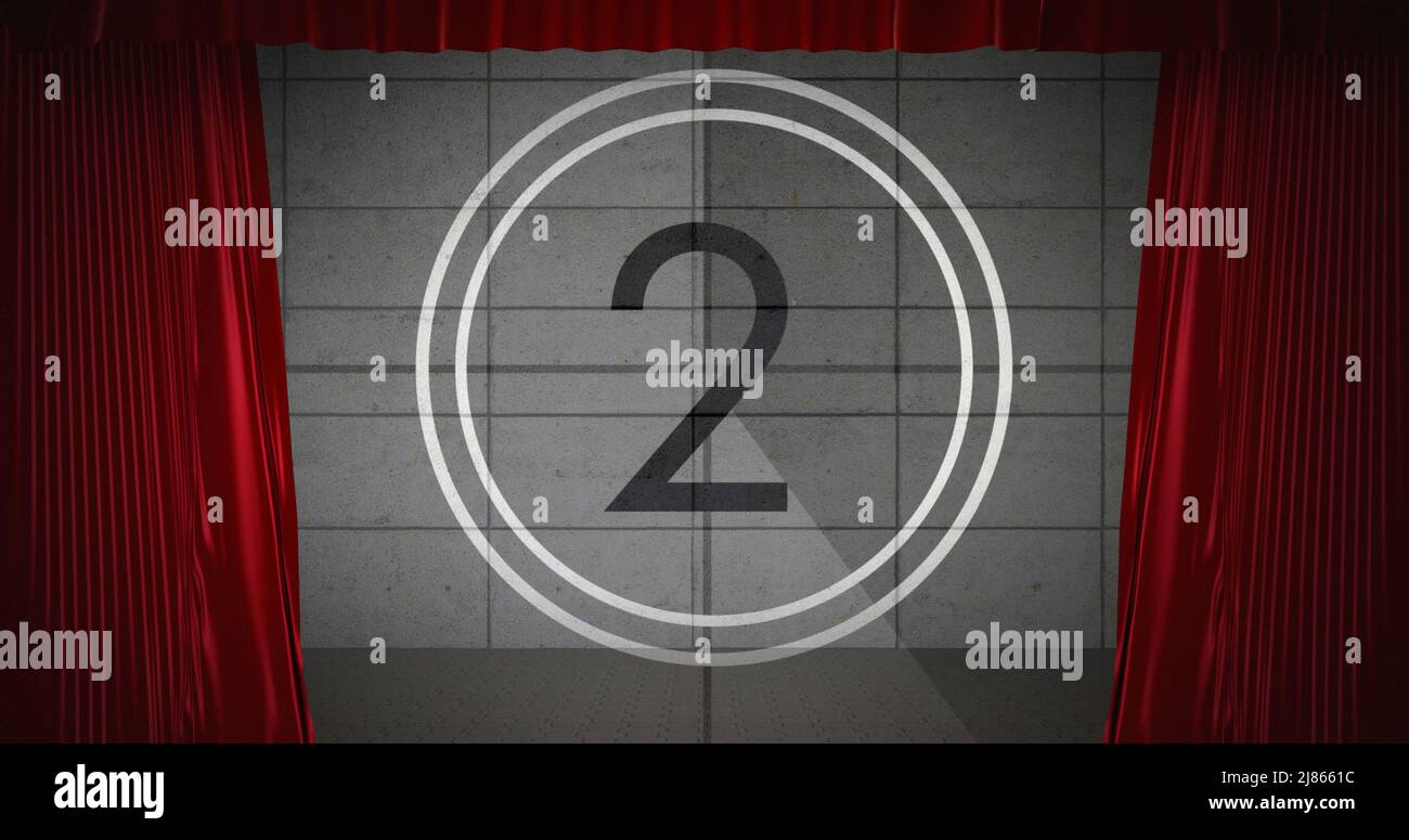 Old blurry movie countdown hi-res stock photography and images - Alamy